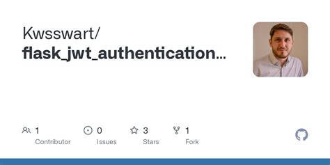 github kwsswart flask jwt authentication blueprint
