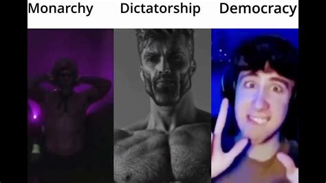 Monarchy Vs Dictatorship Vs Democracy Youtube