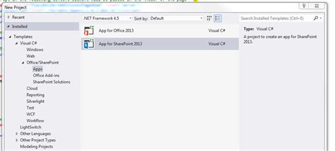 Visual Studio Office SharePoint Apps Codebhind And C Classes SharePoint Hosted Stack
