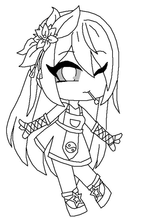 Pixilart Cute Gacha Base By Esantiag