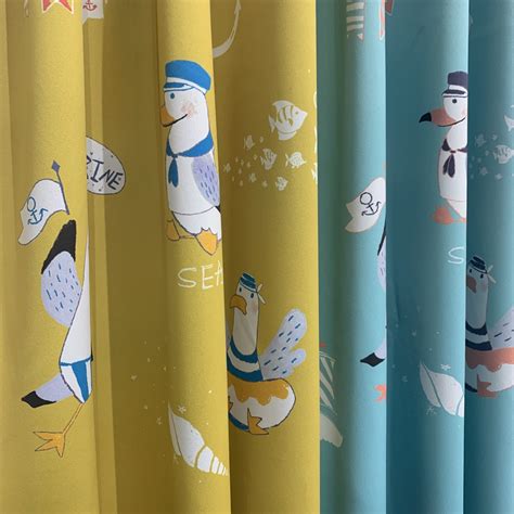 美簾工坊 小海鷗童趣遮光布客製化