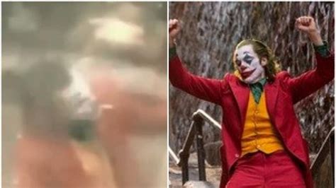 Fan Secretly Shoots Joaquin Phoenix Filming Staircase Dance Scene For