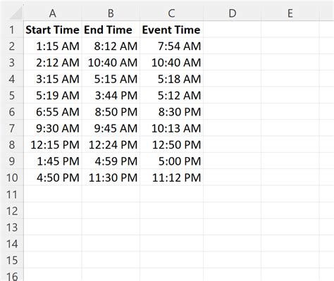 Excel How To Check If Time Is Between Two Times
