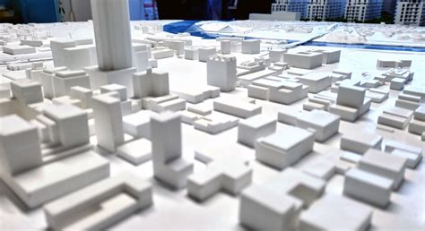 Massing Model Omaha City Map Architectural Models