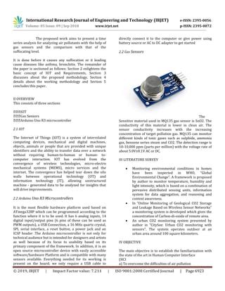 IRJET Household IOT Based Air Pollution Controlling And Monitoring
