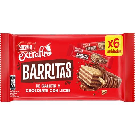 Comprar Barritas De Galleta Y Chocolate Con Leche Unidades Envase G NESTLE EXTRAFINO