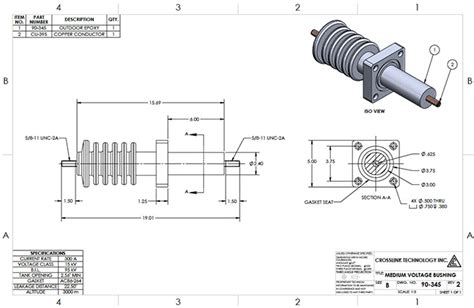 Medium Voltage Transformer Bushing 90 345
