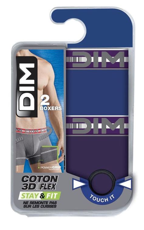 Dim 3D Flex Stay Fit 2 Pack Heren Boxershort Atlantisch Blauw Paars Maat XL Bol