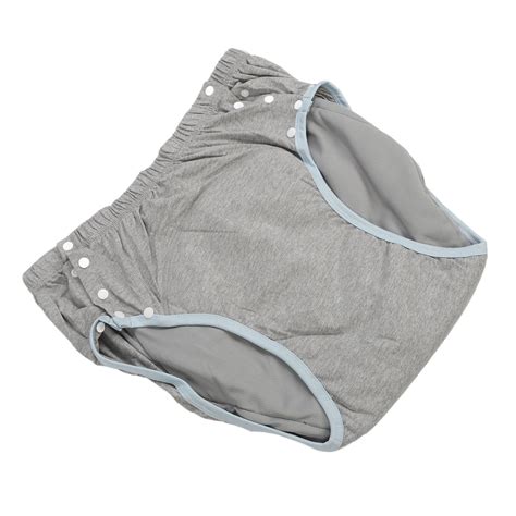 Adult Cloth Diaper Xxl Light Gray High Absorption Leak Free Easy To