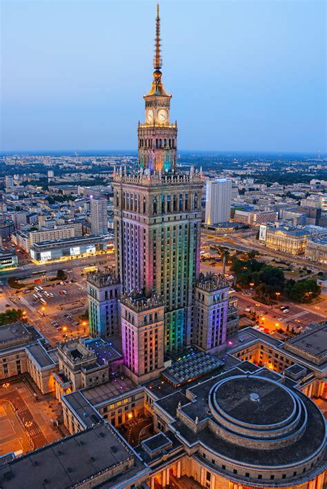 Pałac Kultury i Nauki w Warszawie Polska najwyższy budynek w Polsce