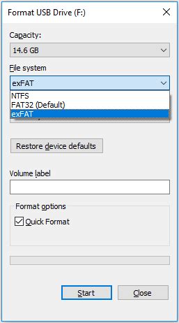 How To Format USB To ExFAT Windows MacOS MiniTool Partition Wizard