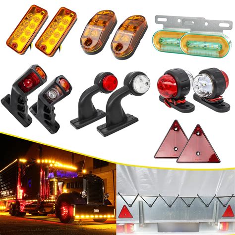 자동차 외부 조명 스토크 사이드 마커 램프 코너 클리어런스 복구 위치 Led 삼각형 반사경 트레일러 캠핑카 화물차 밴용시그널 램프 Aliexpress