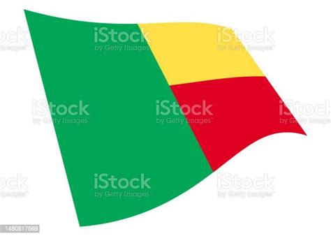 베냉 흔들리는 깃발 3d 그림 클리핑 경로가 있는 흰색으로 격리 0명에 대한 스톡 벡터 아트 및 기타 이미지 0명 3차원
