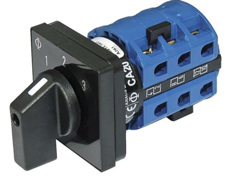 Blue Sea Ac Rotary Switch Off 3 Positions 120v 204v Ac 30a Pn