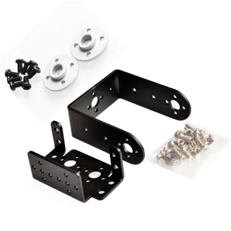 2 DOF Short Pan And Tilt Servos Bracket Sensor Mount Kit For MG995 Series Microchip Lk