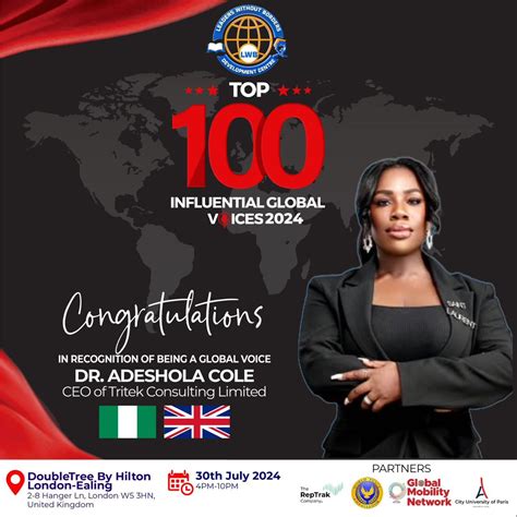Tritek Consulting Limited On Linkedin Congratulations To Our Ceo The