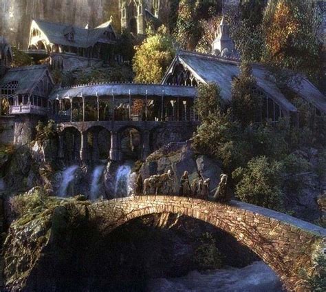 Rivendale The Elves The Hobbit Lord Of The Rings Fantasy Landscape