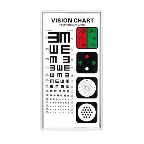 Optometry Equipment 5m Multifunction Eye Chart Visual Acuity Chart With