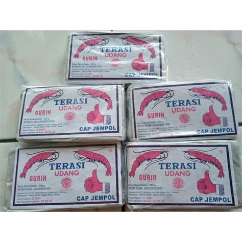 Jual TERASI UDANG ASLI TERASI KHAS CIREBON CAP JEMPOL GRAM Shopee Indonesia