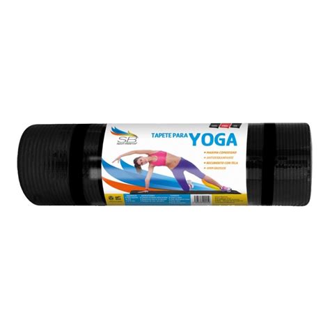Tapete De Yoga Mm Sport Balance Negro Walmart