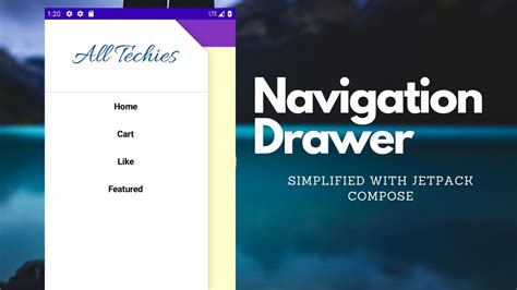 Navigation Drawer with the Next Generation UI Toolkit - Jetpack Compose - YouTube