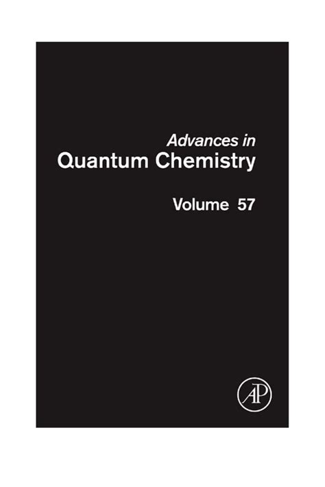 Advances In Quantum Chemistry Theory Of Confined Quantum Systems