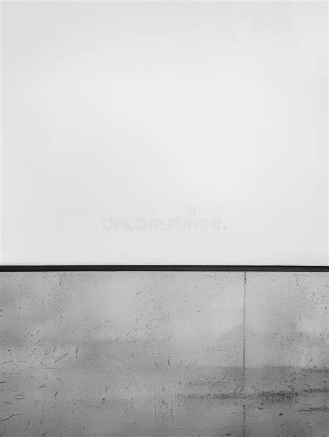 Monochrome Abstract Landscape With A Distinct Horizontal Division Stock