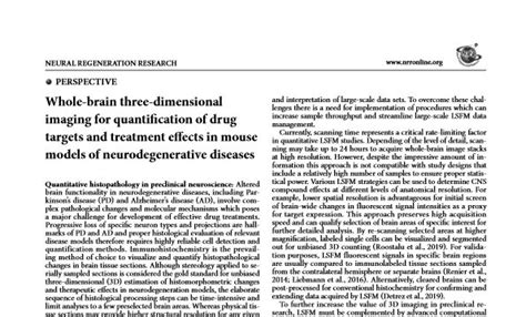 Whole Brain 3d Imaging Of Aβ Plaque Architecture Following Treatment With A Bbb Shuttle Enhanced