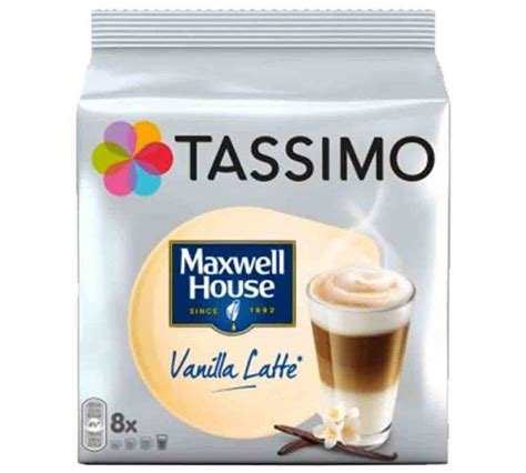 8 T Discs Vanilla Latte Maxwell House Pour Machine Tassimo