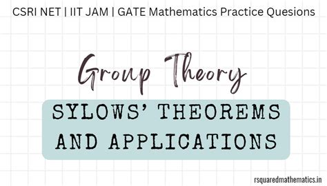 Rsquared Practice Practice Questions For Csir Net Group Theory