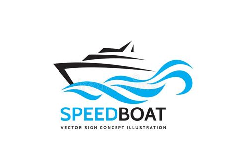 抽象速度小船和蓝色海挥动 导航企业商标模板概念例证 海洋船图表创造性的标志 向量例证 插画 包括有 风船 海运 82967750