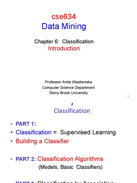 19 Classification 1 Pdf Statistical Classification Applied