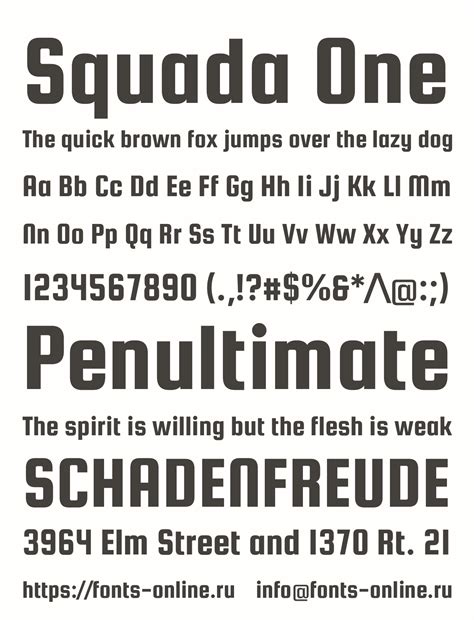 Squada One Font