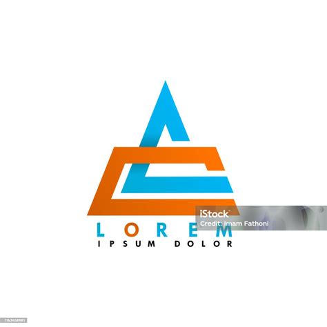 파란색과 주황색의 그라데이션이 있는 A라는 단어가 있는 3d 로고입니다 산업 및 제조 초보자 또는 전문가를 위해 사용할 수 있으며 다양한 온라인 또는 오프라인 미디어에