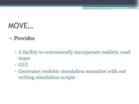 Ppt Realistic Mobility Models For Vehicular Ad Hoc Network Vanet Simulations Powerpoint