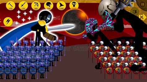 Xiphos Golden Crazy Spearton Vs Vamp Griffon Final Boss Stick War