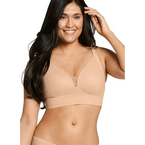 Jockey Womens Forever Fit V Neck Molded Cup Lace Bra