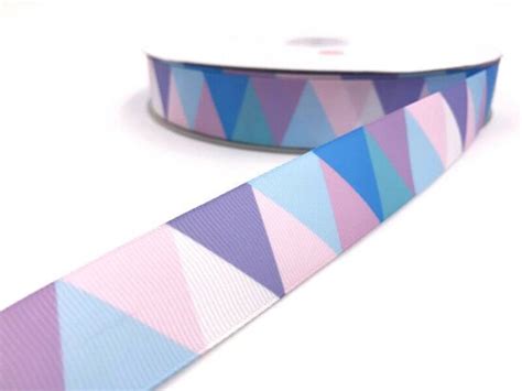 Grosgrain Lint 1 Cm Kleurig Driehoekjes 5 Meter Goedkoop Lint Linten