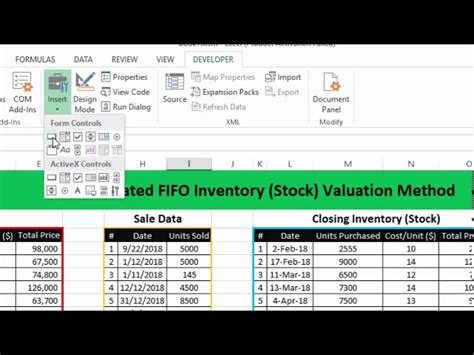 فیلم آموزشی آموزش Ms Excel Fifo Inventory Valuation Method در اکسل کاملاً خودکار قسمت 2