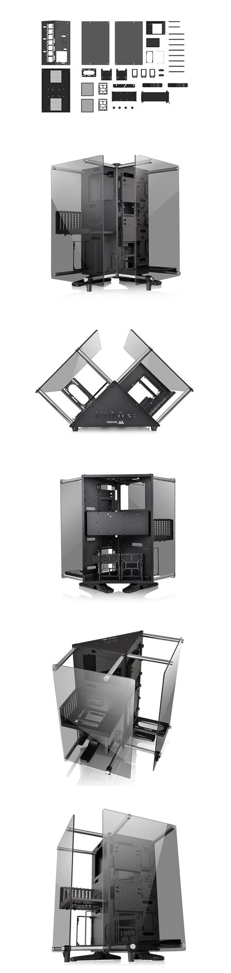 Buy Thermaltake Core P90 Dual Chambered Temper Glass Chassis Ca 1j8