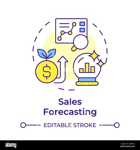Sales Forecasting Multi Color Concept Icon Stock Vector Image And Art Alamy