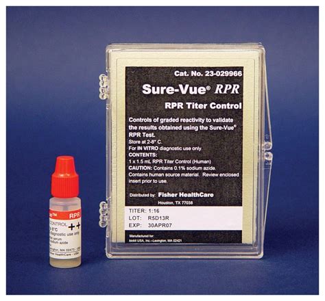 Fisher Healthcare Sure Vue Rpr Control Set 1 X 15 Ml Buy Online Fisher Scientific