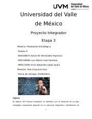 Actividad 9 Proyecto Integrador Etapa 3 Docx Universidad Del Valle