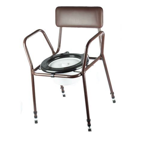Stacking Commode Chair Adjustable Height