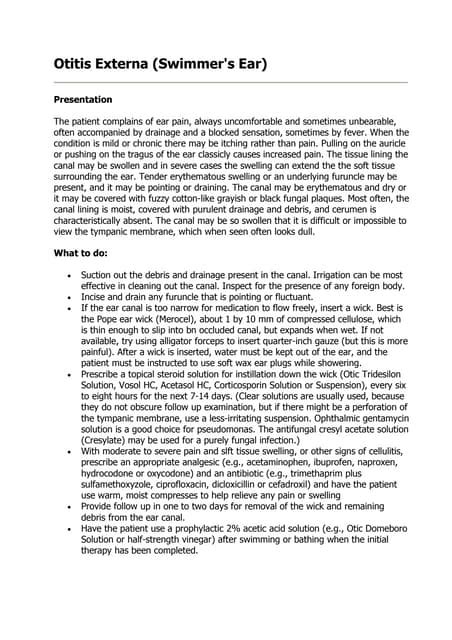 Otitis Externa Doc