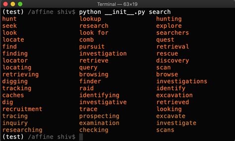 Command Line Thesaurus Written In Python Rpython