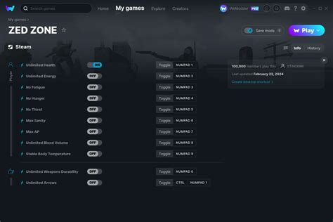 Zed Zone Cheats And Trainers For Pc Wemod