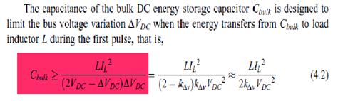Power Supply Capacitance Formula Derivation Electrical Engineering