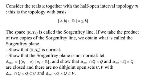 Solved Consider The Reals R Together With The Half Open Chegg