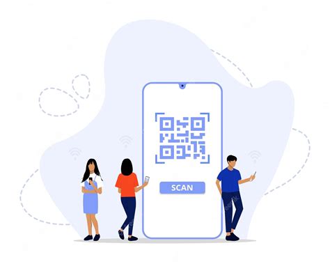 Premium Vector Qr Code Scanning Concept